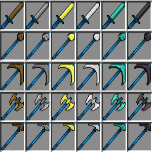 RPG PVP Swords and Tools Texture Pack 1.21.9 → 1.21.8 | Texture Packs